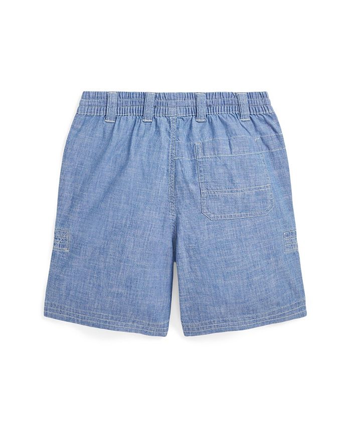 Polo Ralph Lauren Big Boys Indigo Chambray Drawstring Shorts - Macy's