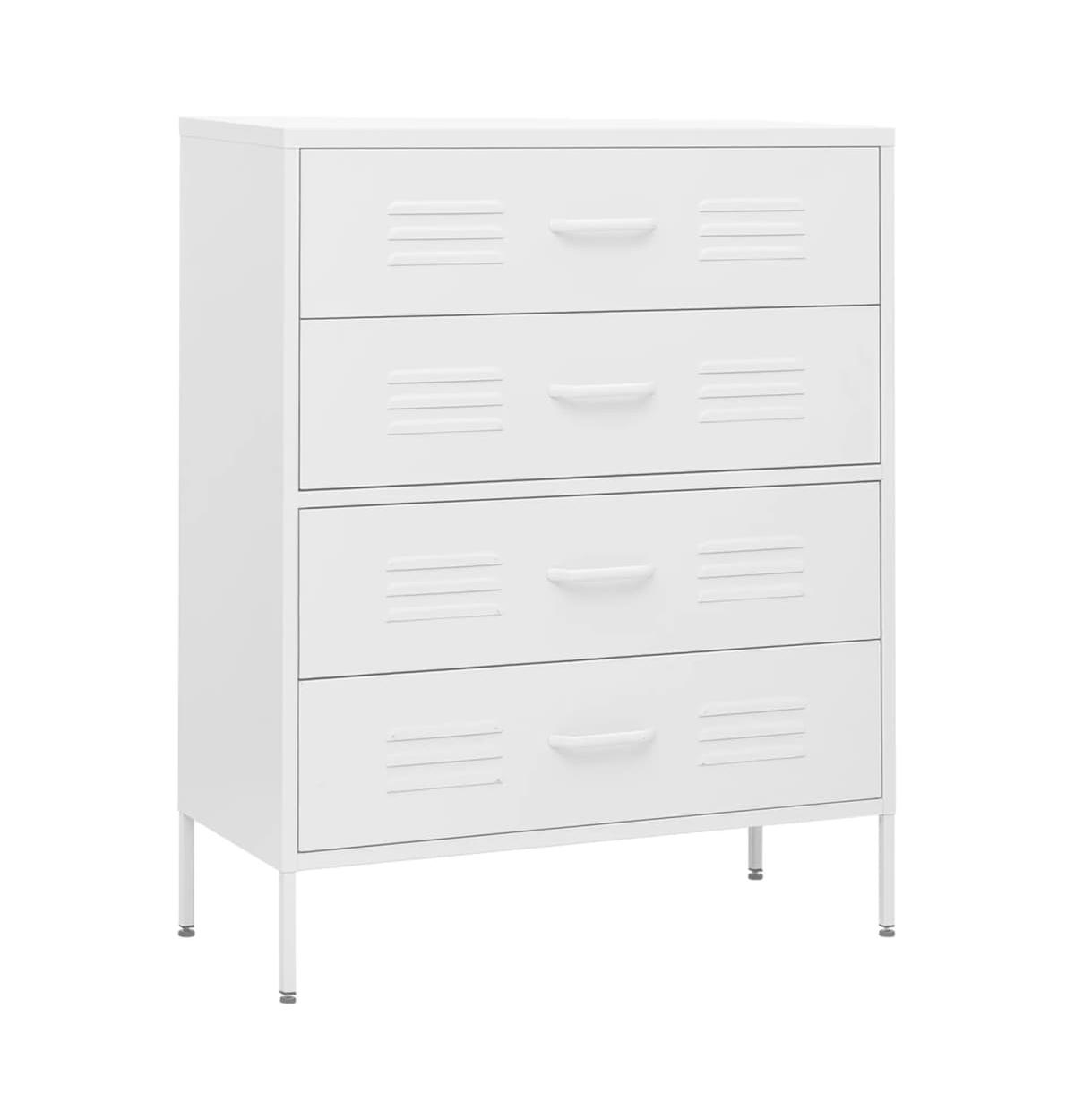 Click here for Chest of Drawers White 31.5x13.8x40 Steel - White prices
