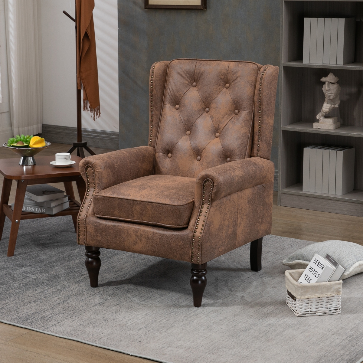 Click here for Streamdale Wood Frame Armchair  Modern Accent Chai... prices