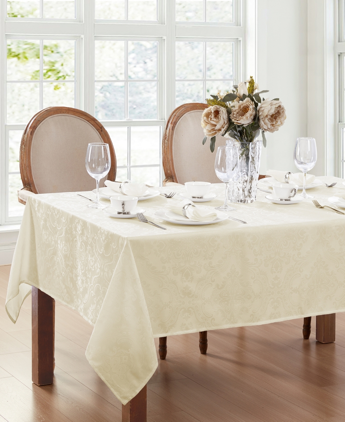 Click here for Elrene Caiden Elegance Damask Tablecloth - 60 x 10... prices