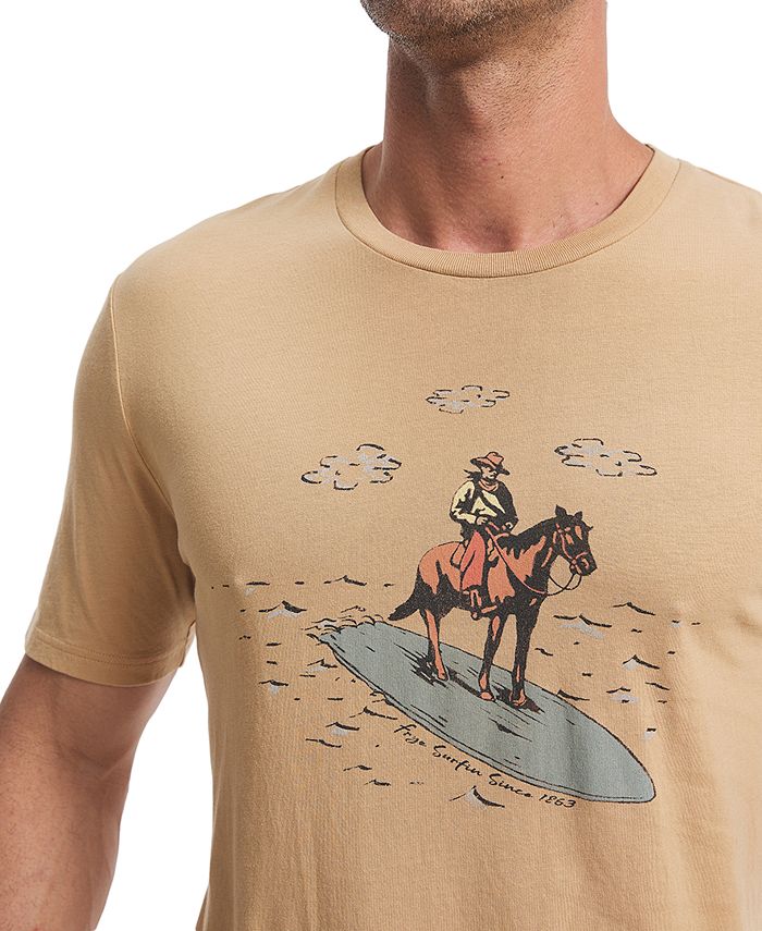 Frye Men's Classic-Fit Short Sleeve Crewneck Graphic T-Shirt - Macy's