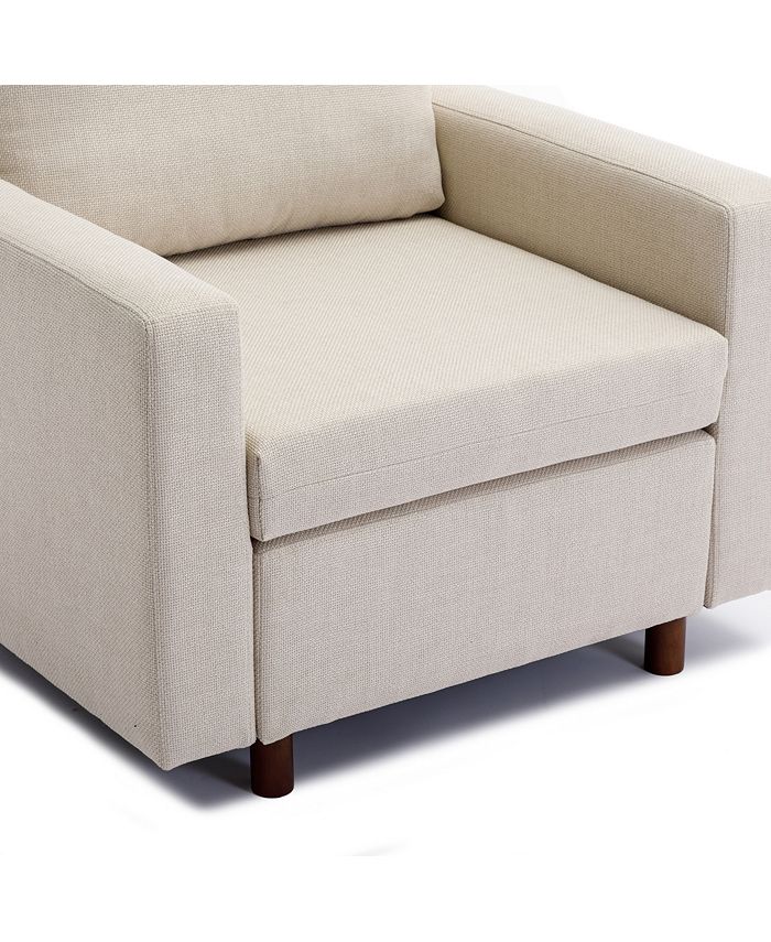 Simplie Fun Single Seat Module Sofa Sectional Couch, Cushion Covers Non ...