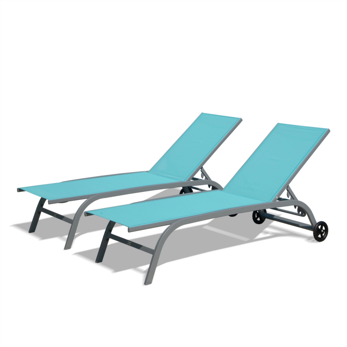 Click here for Streamdale Turquoise Blue Outdoor Chaise Lounge Se... prices