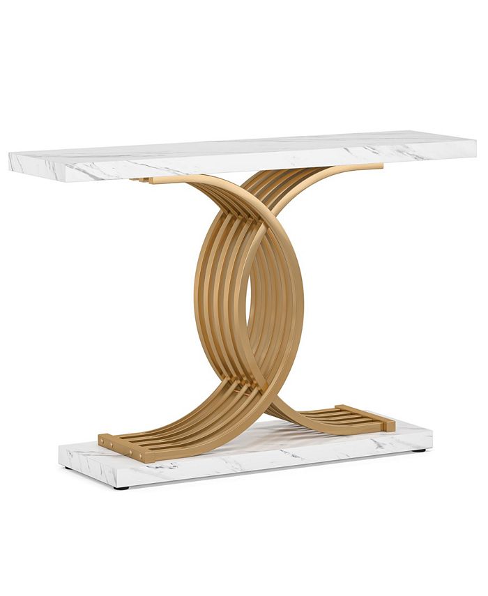 Tribesigns Gold Entryway Table, Modern 39-Inch Console/Accent Table ...