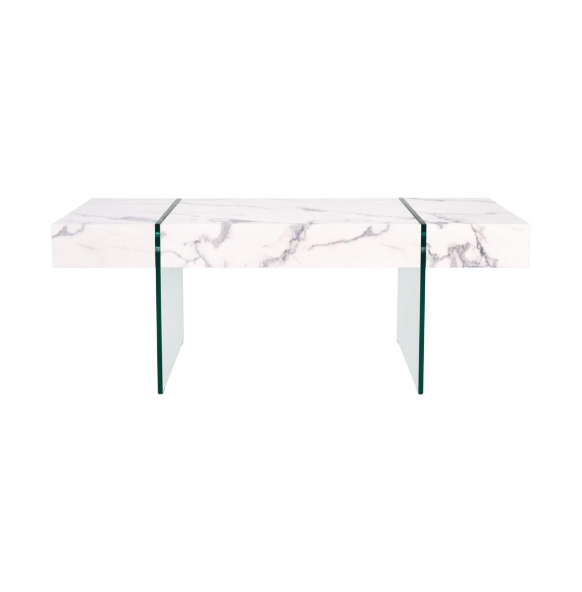 Click here for Jacob Rectangular Glass Leg Modern Coffee Table -... prices