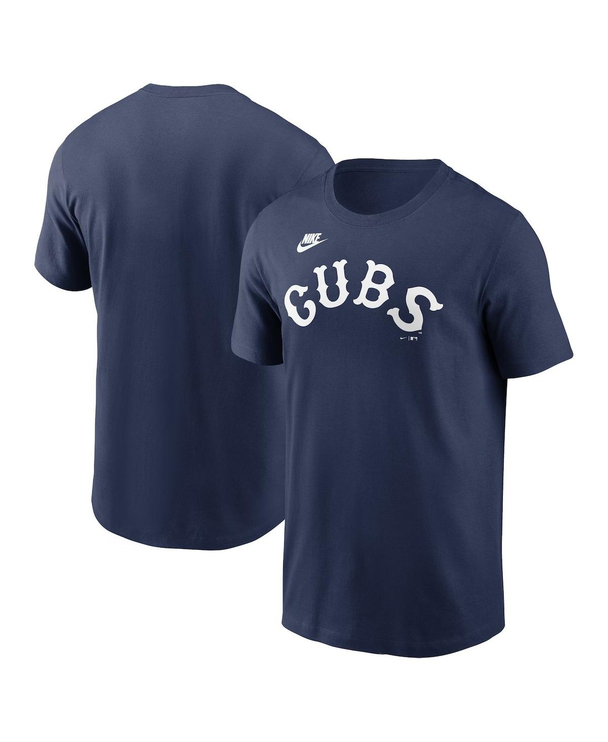 Click here for Nike Mens Navy Chicago Cubs Cooperstown Wordmark T... prices