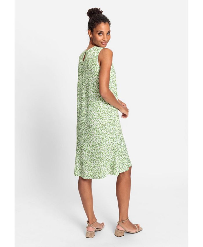Olsen Women's 100% Viscose Sleeveless Pebble Print Dress - Macy's