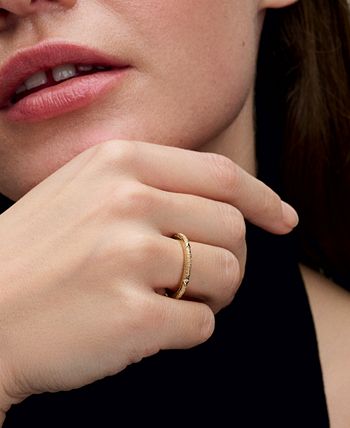 Pandora Texture Clear Cubic Zirconia Stones Ring - Macy's