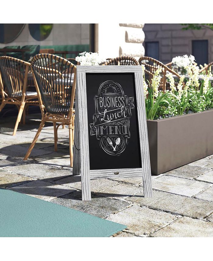 HBCY Creations Magnetic A-Frame Chalkboard Deluxe Set / Outdoor ...