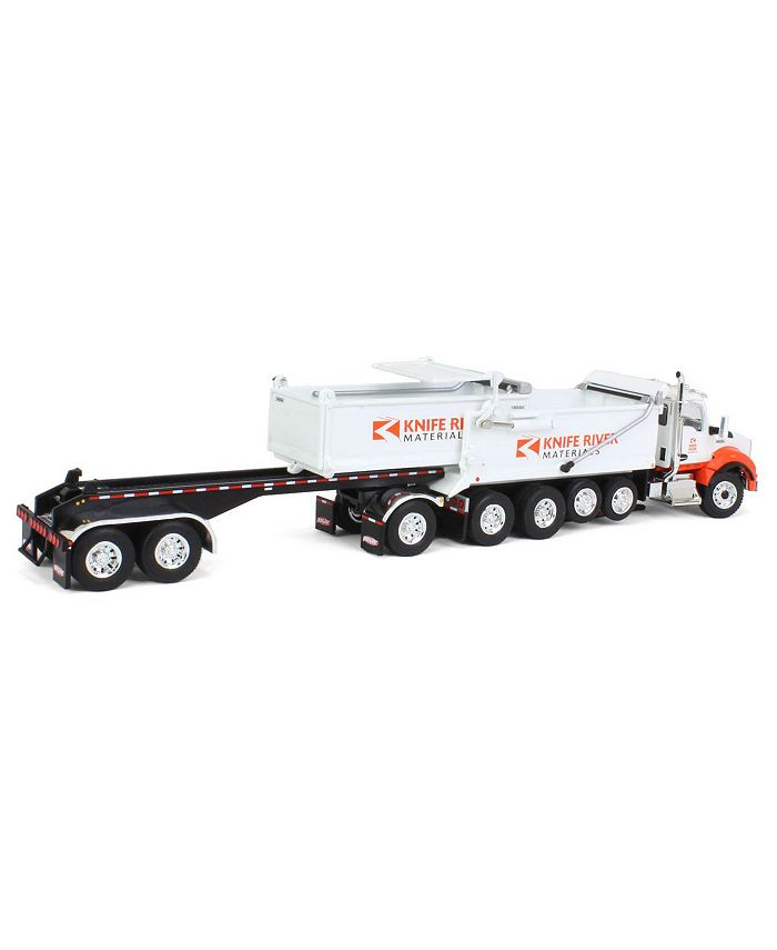 First Gear DCP 1/64 Kenworth T880 Dump w/ Dolly & Rogue Tandem Dump ...