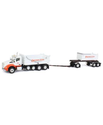 First Gear DCP 1/64 Kenworth T880 Dump w/ Dolly & Rogue Tandem Dump ...