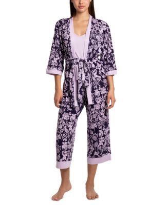 Linea Donatella Women's 3-Pc. Augusta Travel & Sleep Set - Macy's