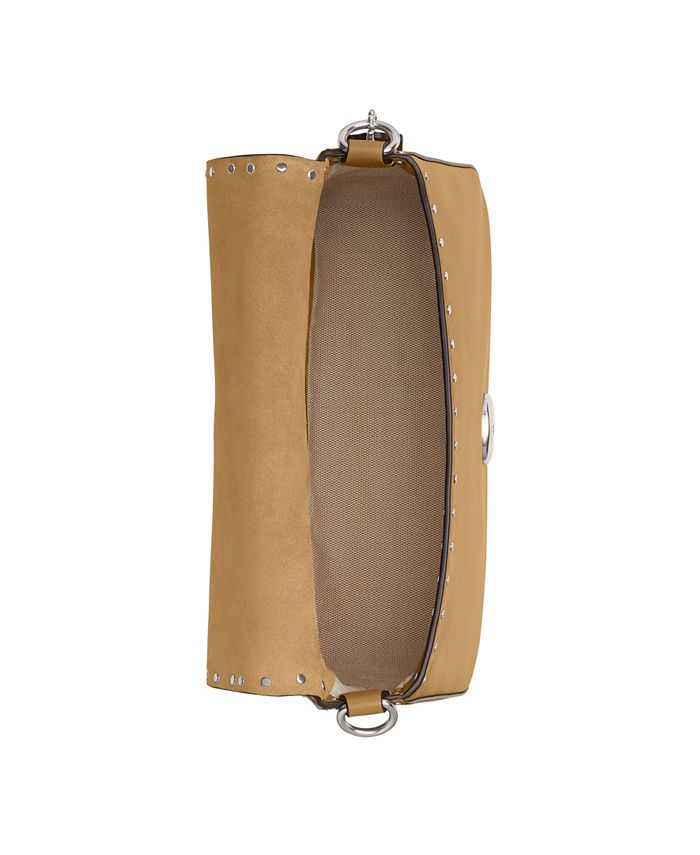 COACH Soft Tabby Leather with Rivets Shoulder Bag - Macy's