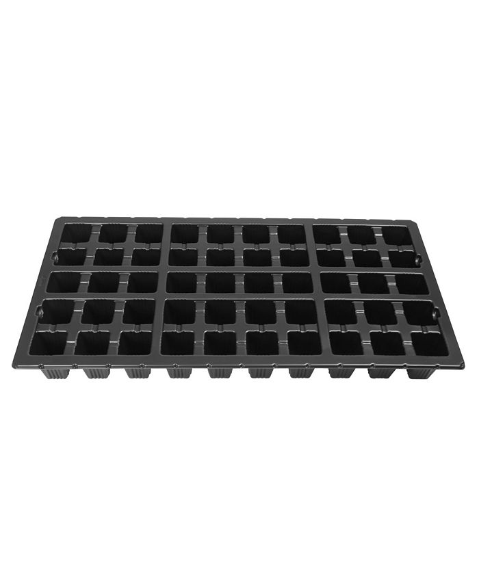 Sunpack 21 x 11in 50 Cell Heavy Duty Square Insert Tray, Black - Macy's
