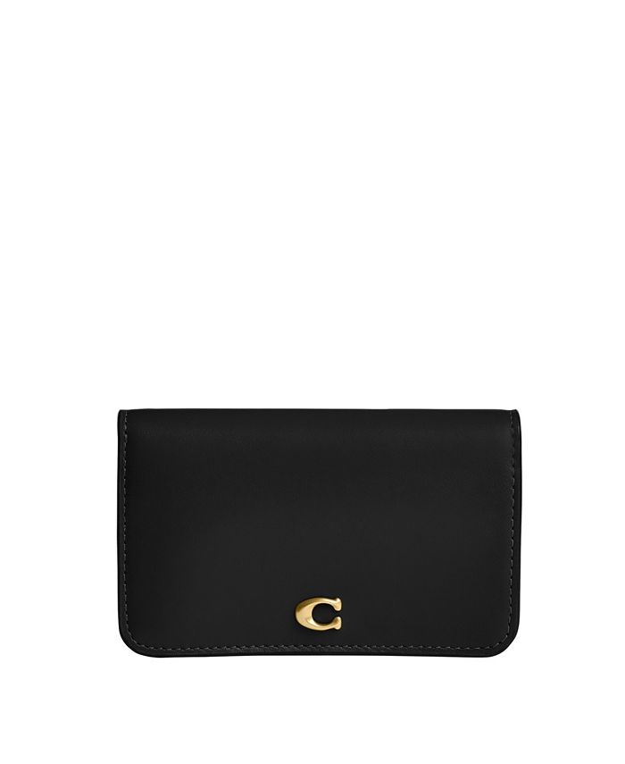 COACH Essential Slim Leather Card Case - Macy's