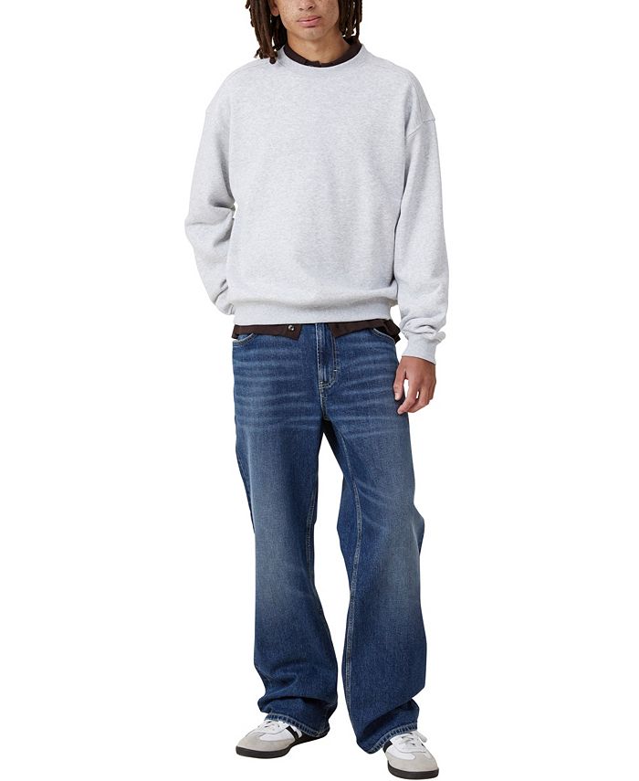 COTTON ON Men's Box Fit Crew Sweater - Macy's