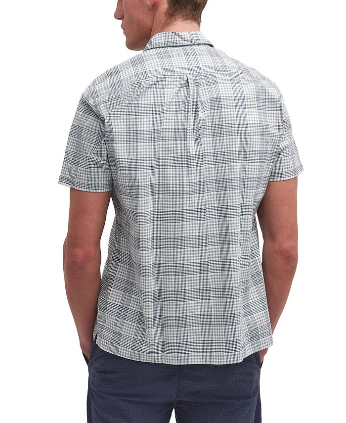Barbour Men's Springside Short Sleeve Button-Front Check Pattern Shirt ...