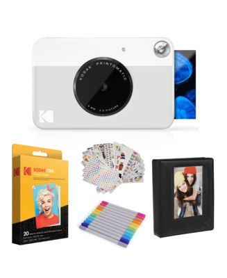 Kodak Printomatic Instant Print Camera Gift Bundle w/Zink Photo Paper ...