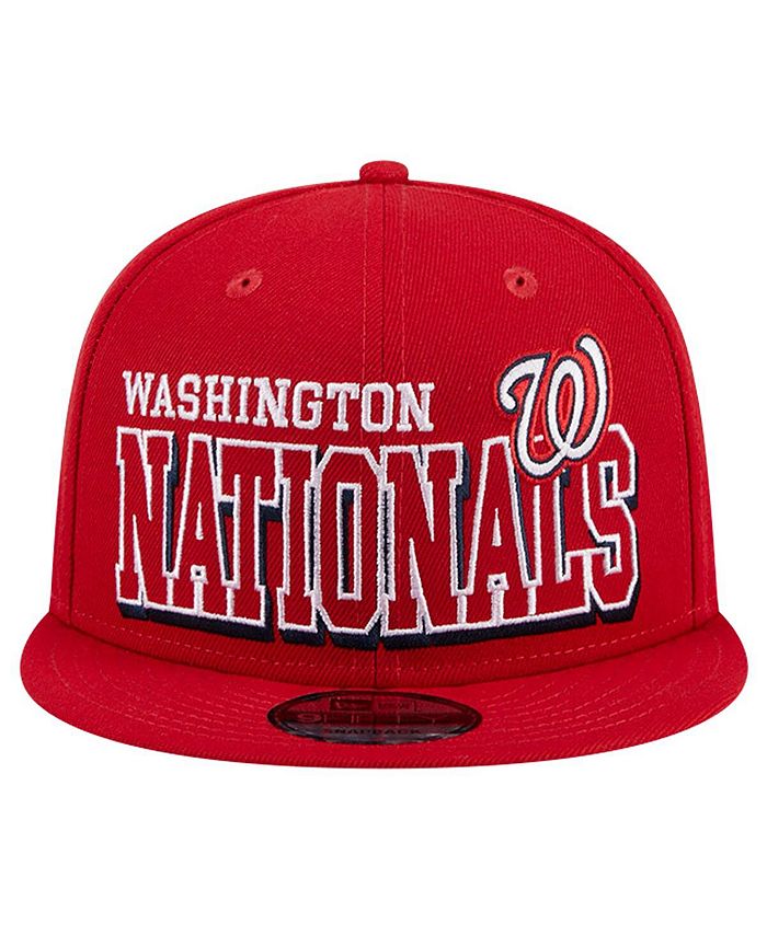 New Era Men's Red Washington Nationals Game Day Bold 9FIFTY Snapback ...