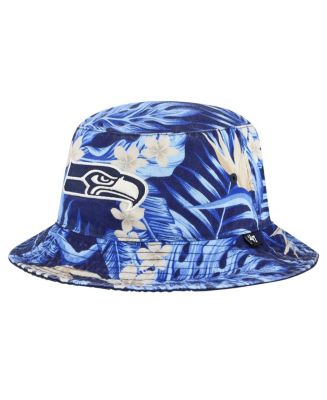 47 Brand Men's College Navy Seattle Seahawks Tropicalia Bucket Hat - Macy's