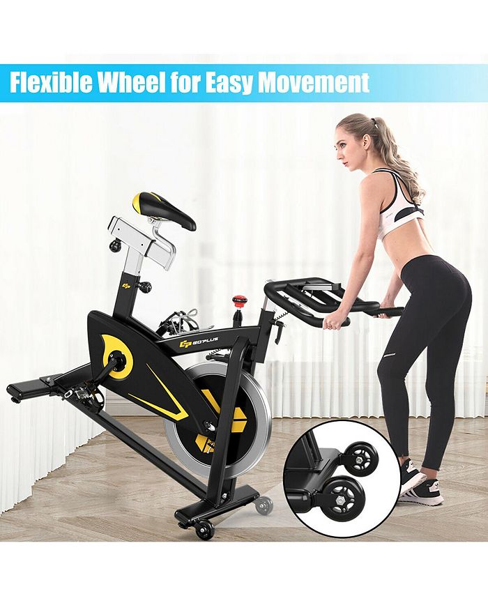 Costway Magnetic Exercise Bike Stationary Belt Drive - Macy's