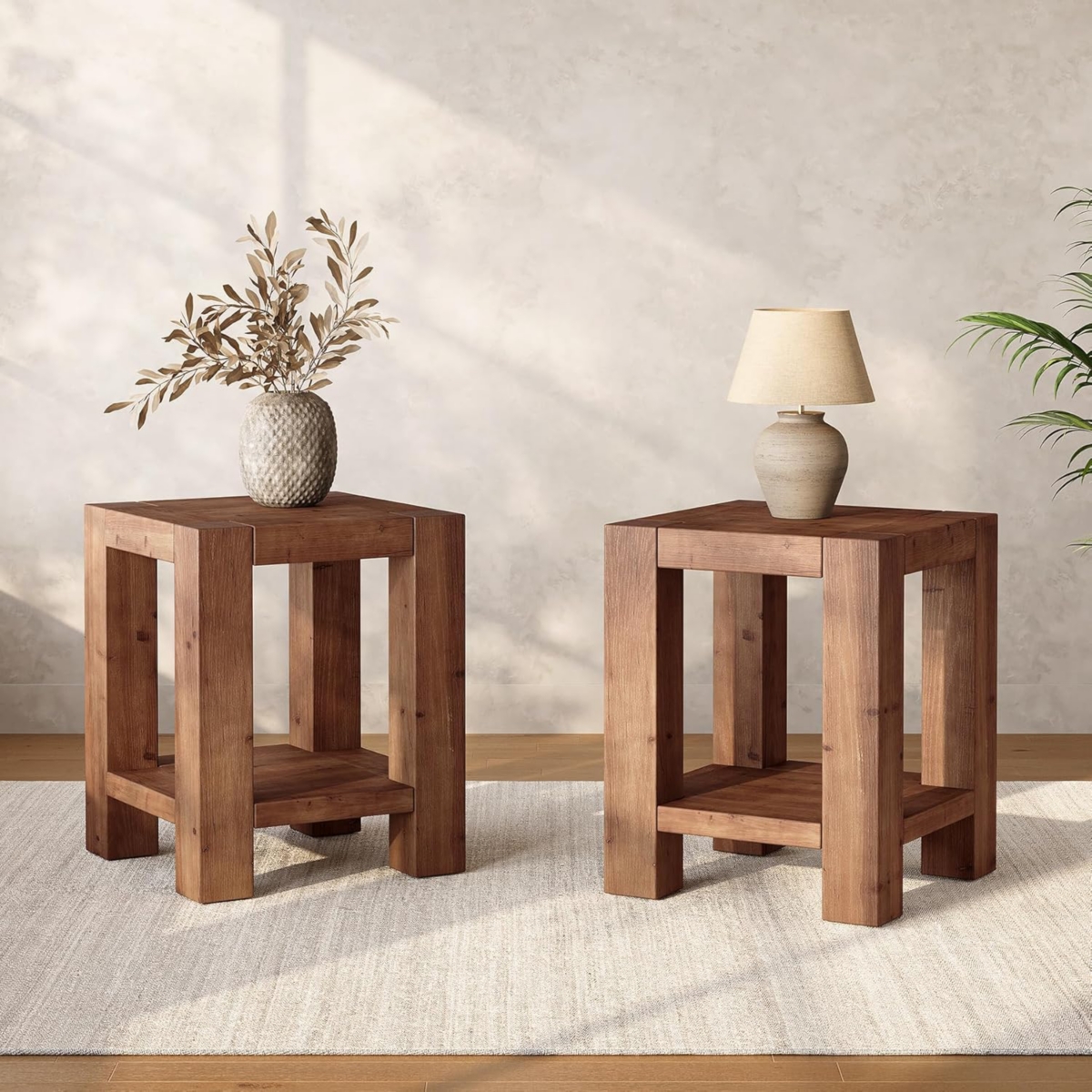 Click here for Tribesigns End Table  2 Tier Round Side Table with... prices