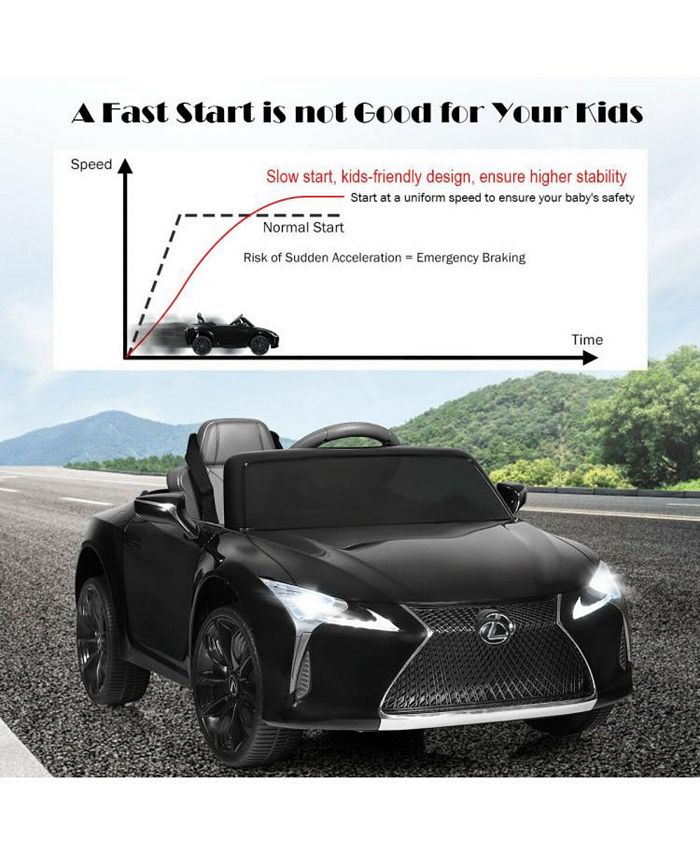 Slickblue Kids Ride Lexus LC500 Licensed Remote Control Electric ...