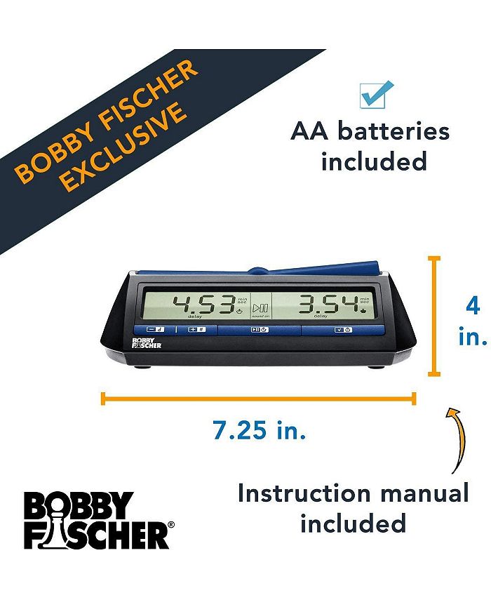 Bobby Fischer Digital Chess Clock/Timer - Powered by DGT - Macy's