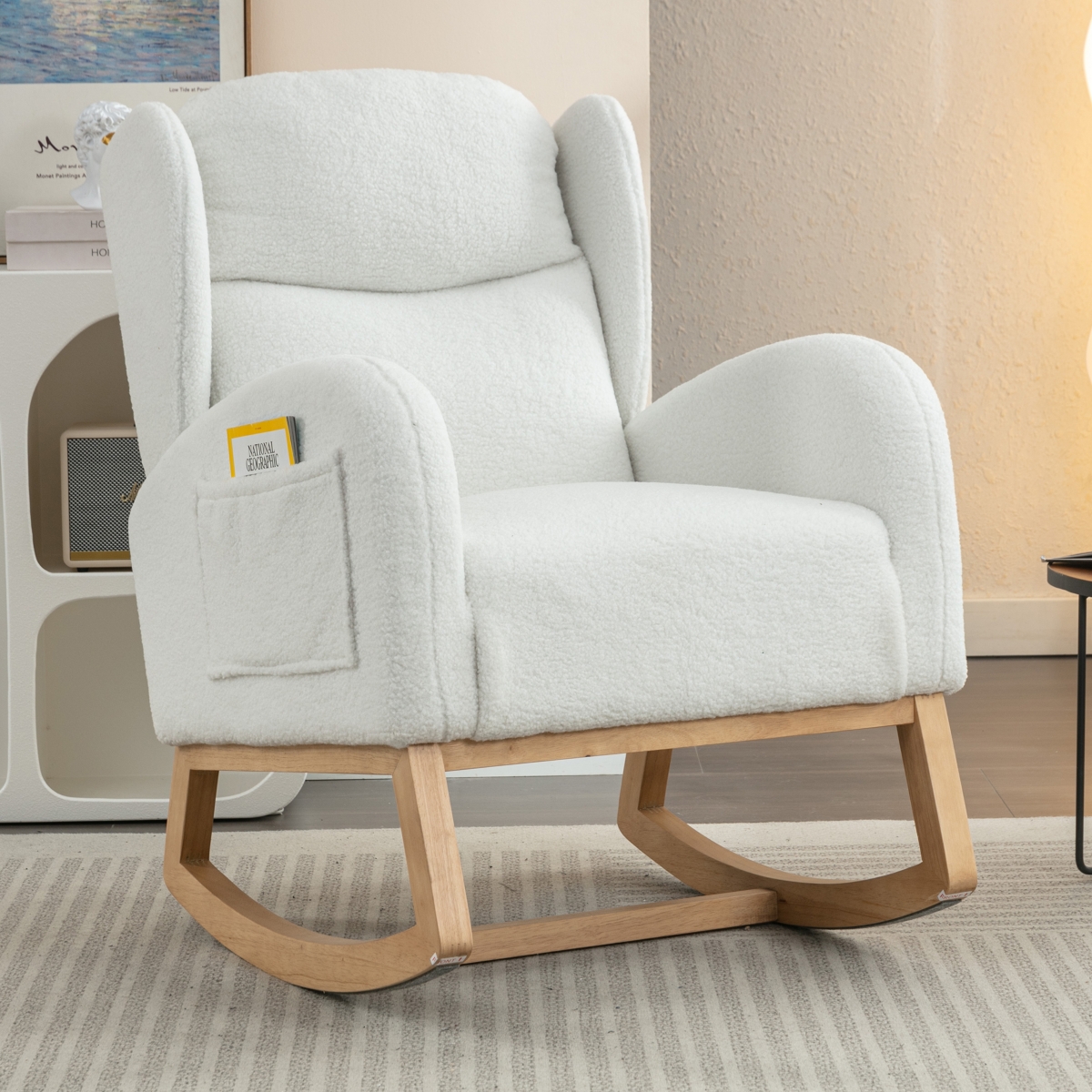Click here for Streamdale Teddy Fabric Rocking Chair With Packet... prices