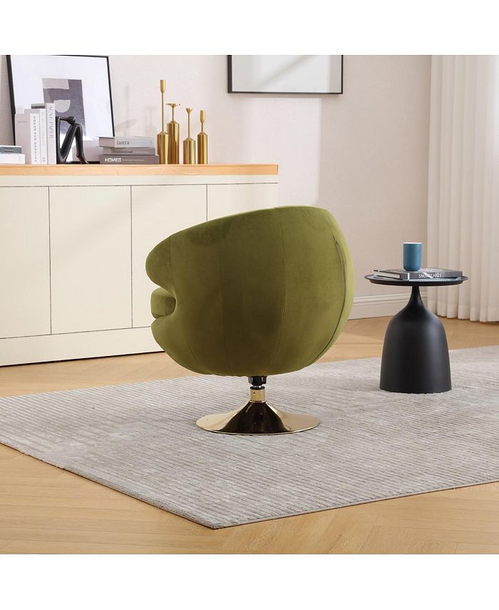 Simplie Fun 360 Degree Swivel Cuddle Chairs, Round Armchairs for Home ...