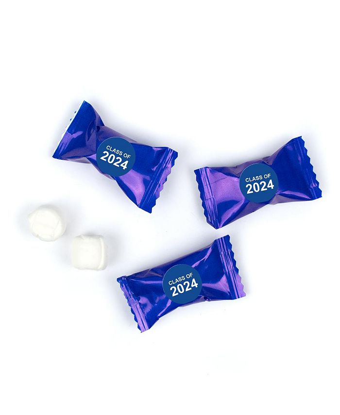 Just Candy Blue Graduation Candy Mints Party Favors Individually ...