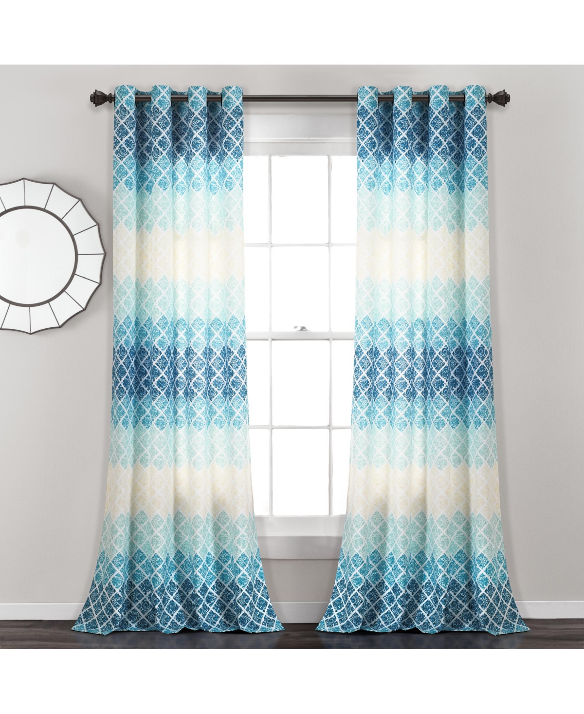 Click here for Lush Decor Medallion Ombre Window Curtain Panels -... prices