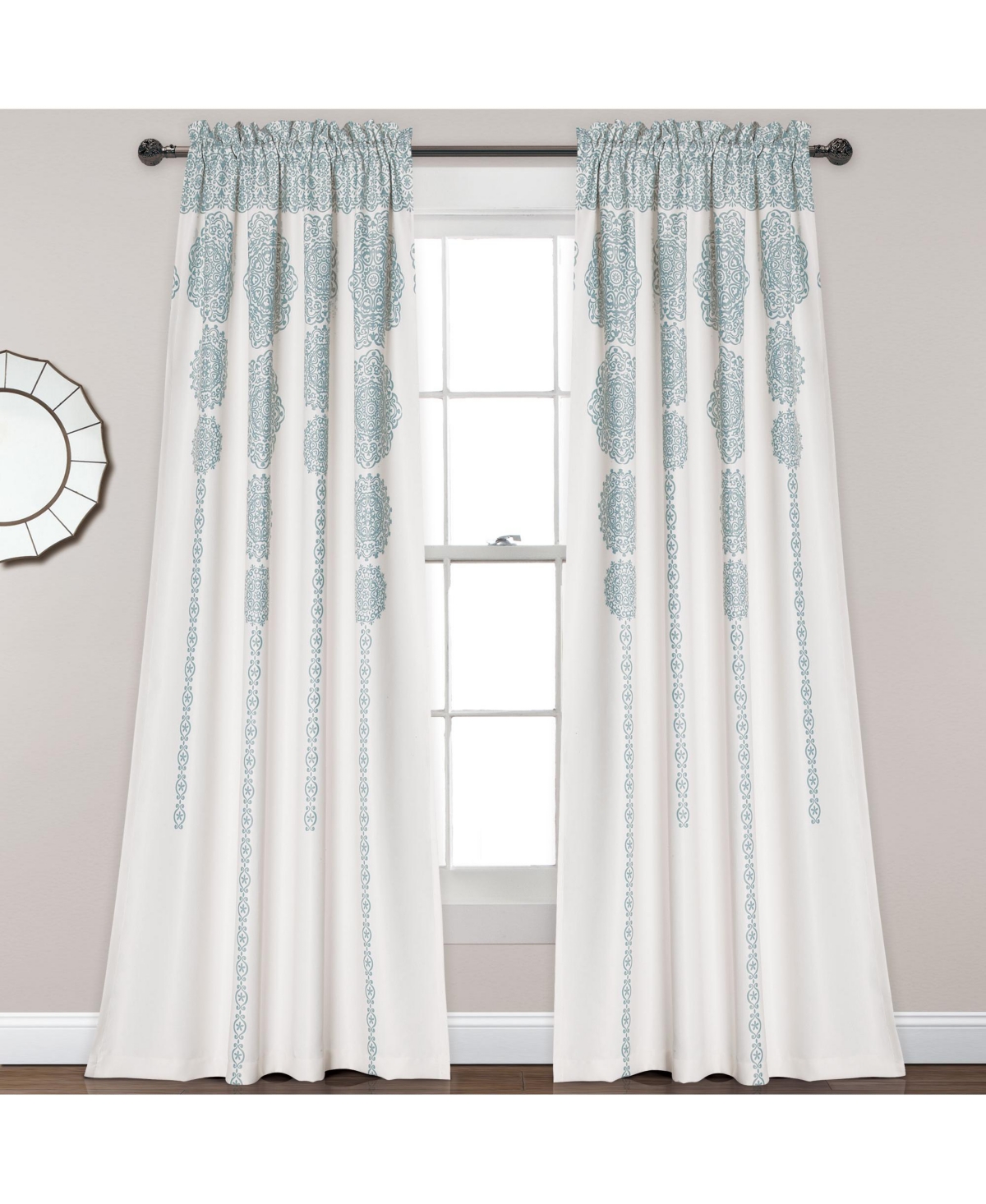 Click here for Lush Decor Stripe Medallion Light Filtering Window... prices