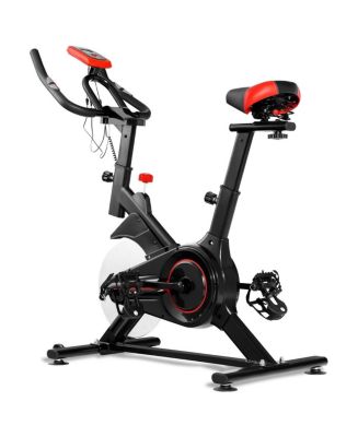 Indoor Exercise Bike Belt Driven Stationary Bike with Pulse Sensor ...