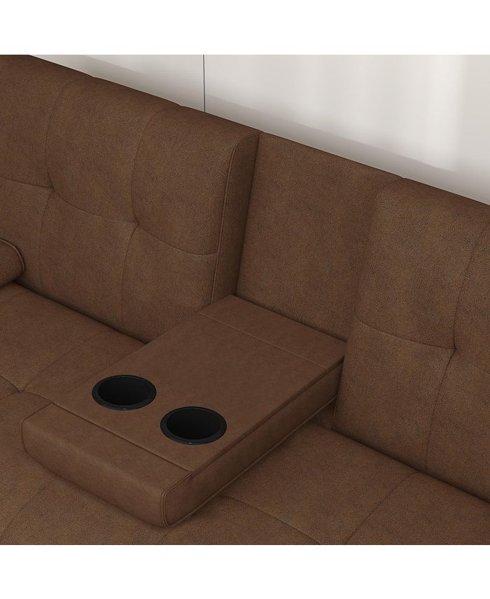 Simplie Fun Sofa Lie Function Sofa:Foldable Sofa Bed Sofa Bed - Macy's