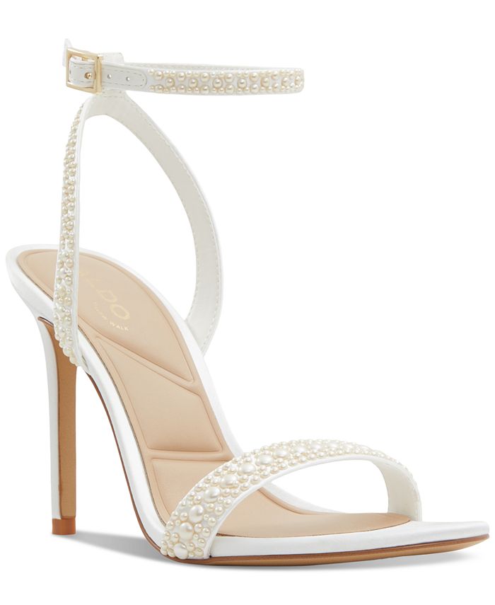 ALDO Women's Perlea Two-Piece Imitation Pearl Dress Sandals - Macy's