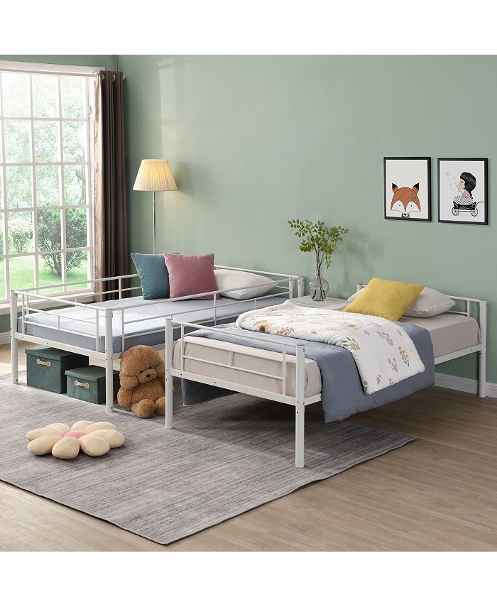 Simplie Fun Metal Bunk Bed White - Macy's