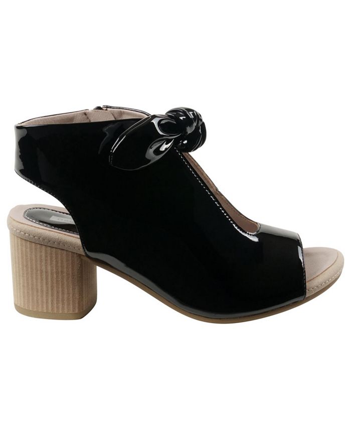 GC Shoes Women's Kimora Knot Detail Block Heel Dress Sandals - Macy's