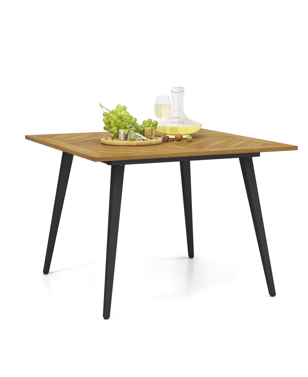 Click here for Costway 4-Person 42.5 Outdoor Dining Table with 1.... prices