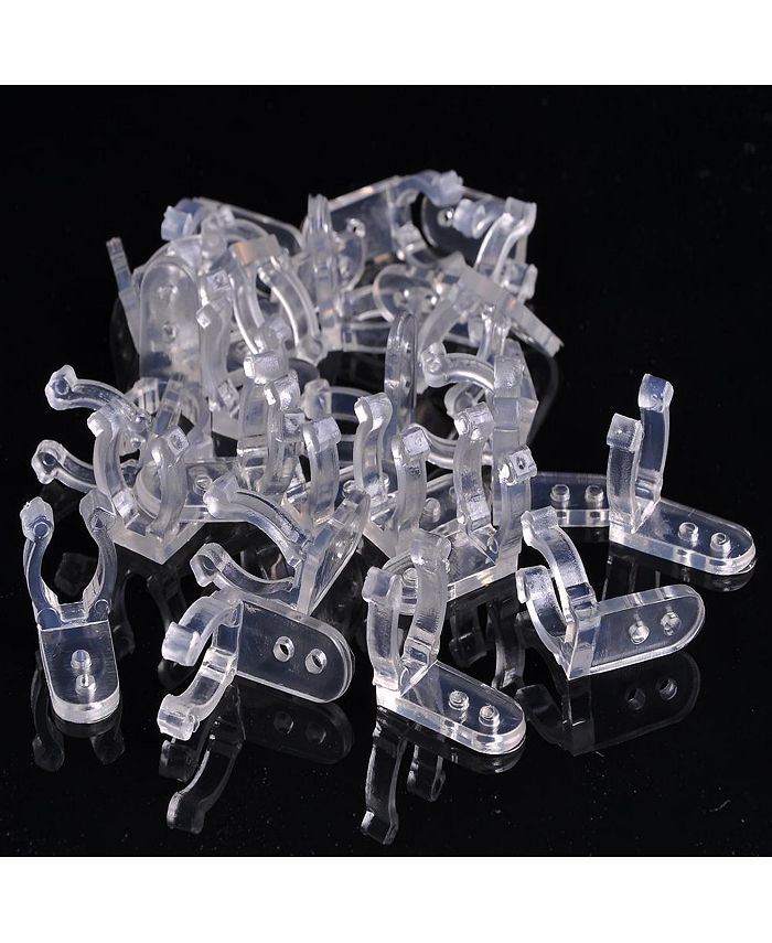 Yescom DELight 100pcs 1/2" PVC Wall Mount Holder Clips for LED Rope ...
