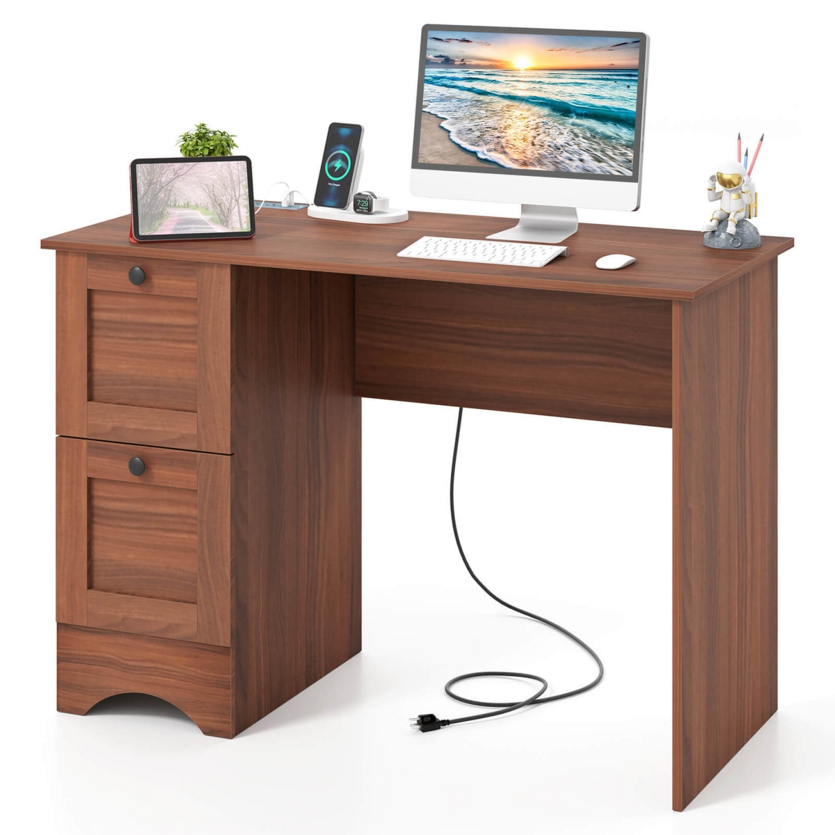 Click here for Vintage Computer Desk Home Office Study Table Spac... prices