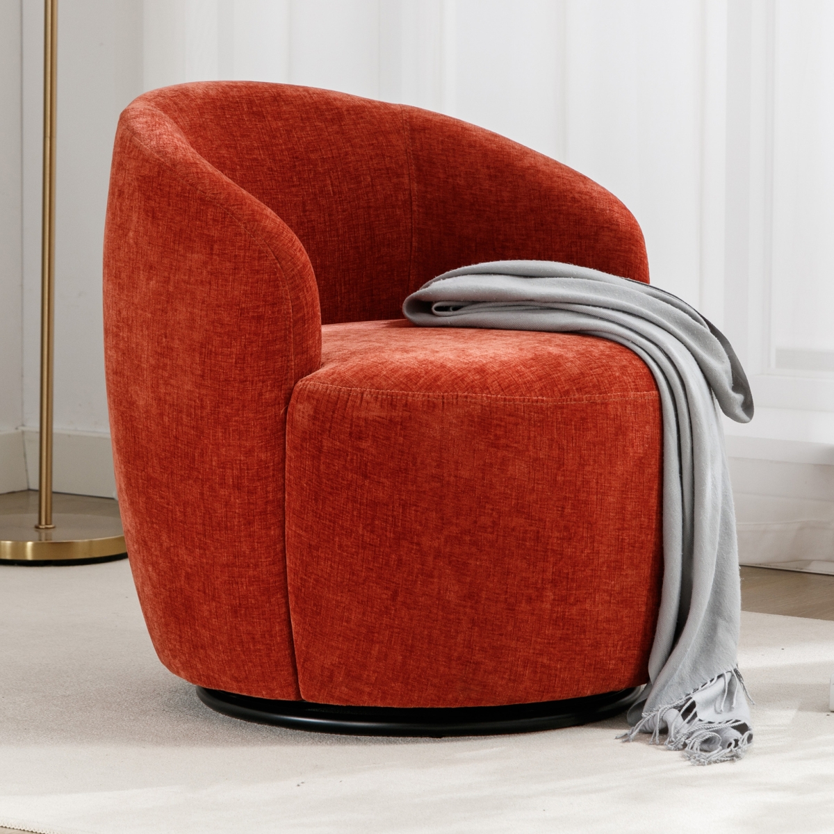 Click here for Streamdale Furniture Chenille Fabric Swivel Accent... prices