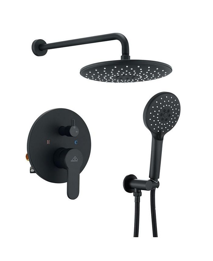 CASAINC 10 Inch Showerhead Round Single Function Balance Valve ...