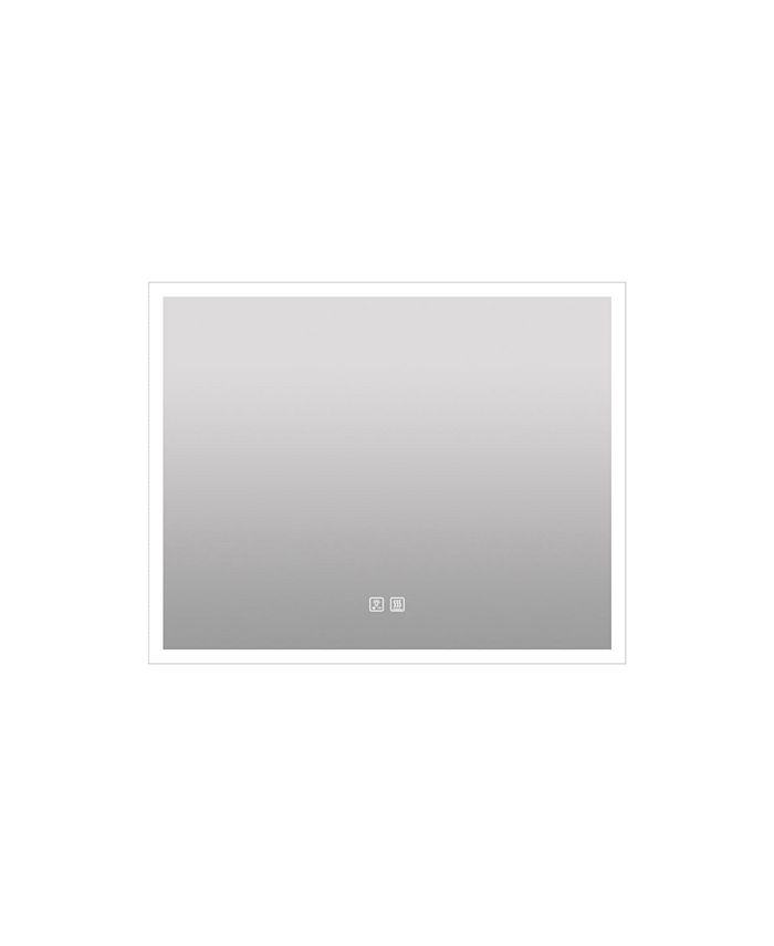 HOMLUX Rectangular Frosted Edge LED Mirror - Macy's