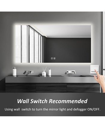 HOMLUX Rectangular LED Mirror - Macy's