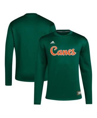 adidas Men's Miami Hurricanes Reverse Retro Baseball Script Pullover ...