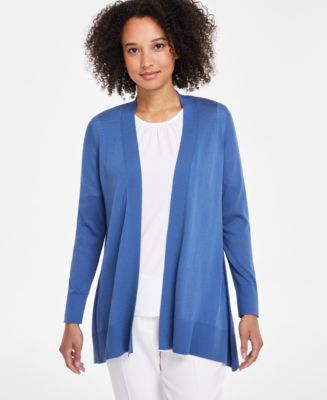Kasper Women's Open-Front Long Cardigan - Macy's