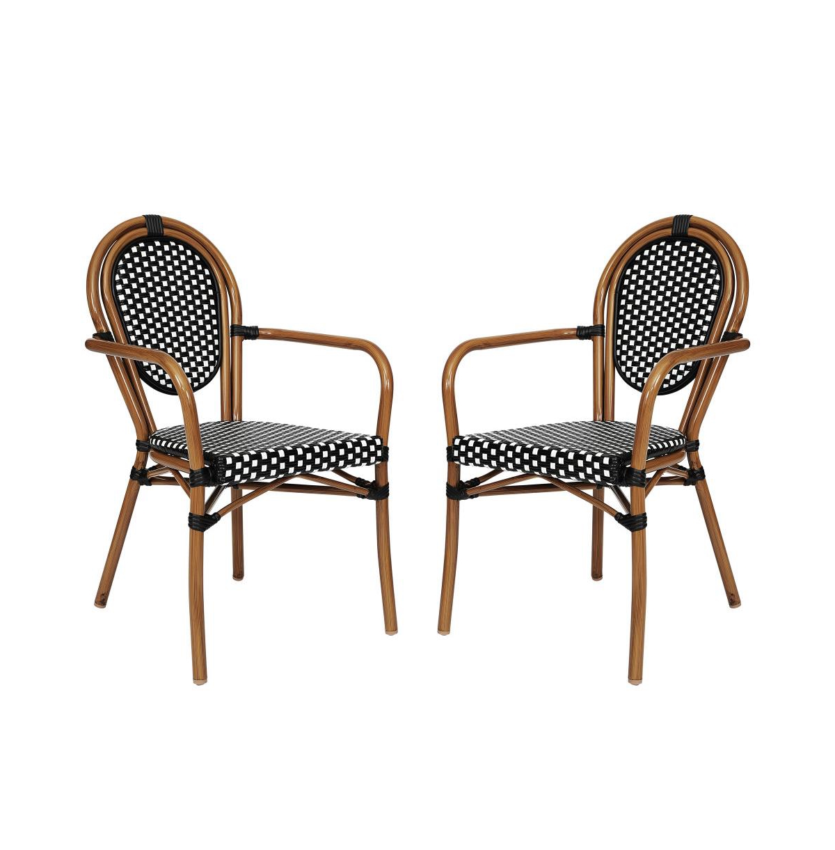 Click here for Merrick Lane Celia Set Of Two Stacking Thonet Bist... prices