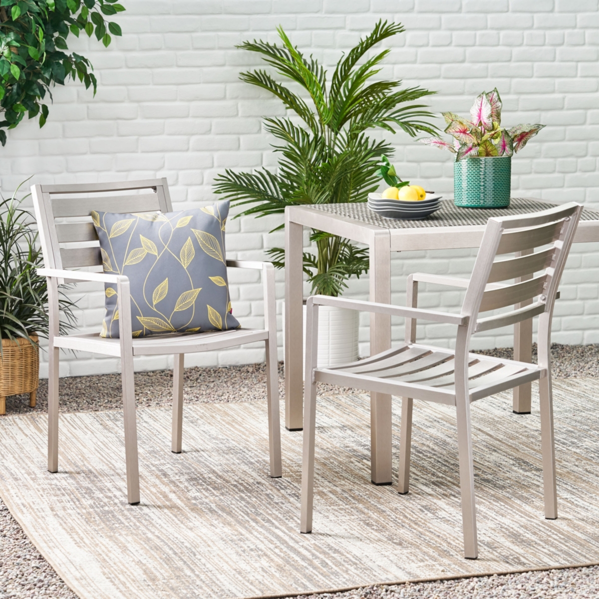 Click here for Streamdale Furniture Outdoor Modern Aluminum Dinin... prices