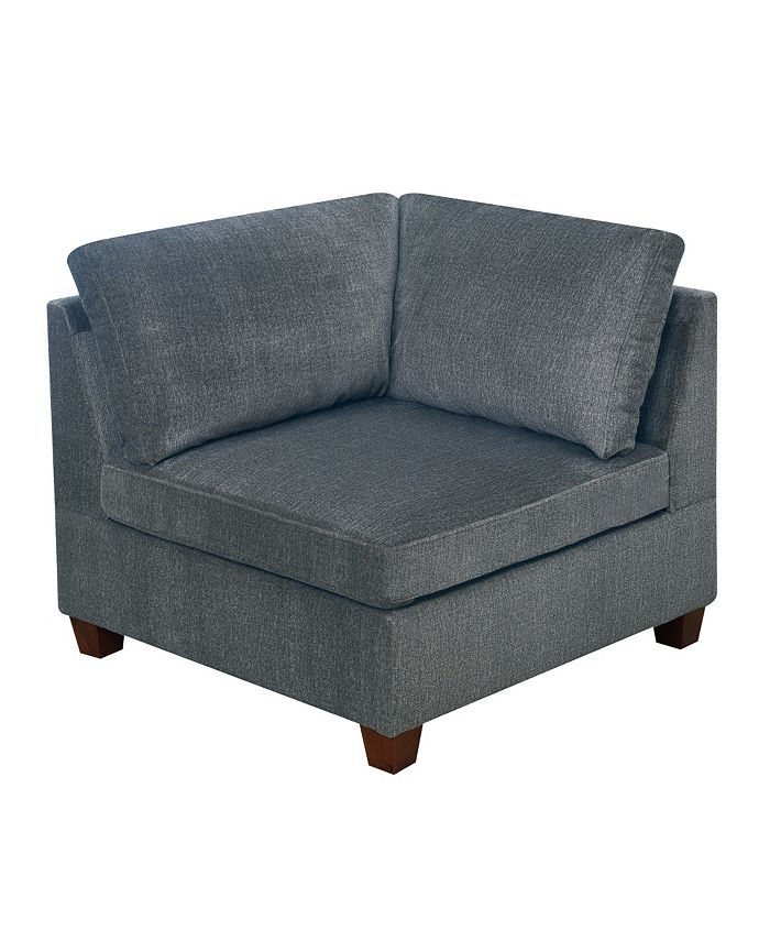 Simplie Fun 8 Piece Grey Chenille Modular Sofa Set - Modern Family ...